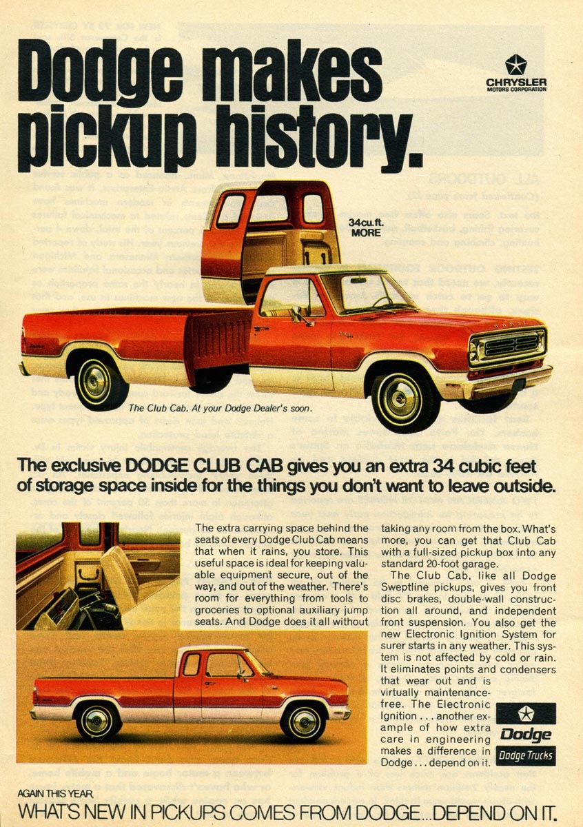 Cars We Remember: First ever four-door crew cab and extended cab trucks ...